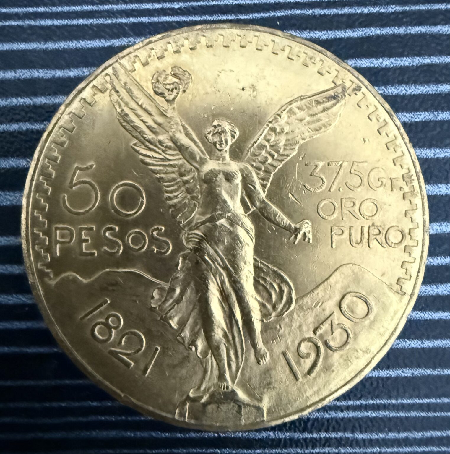 Centenario De Oro 1930 37.5 Gr. Oro Puro 24k México $50 Pesos ...
