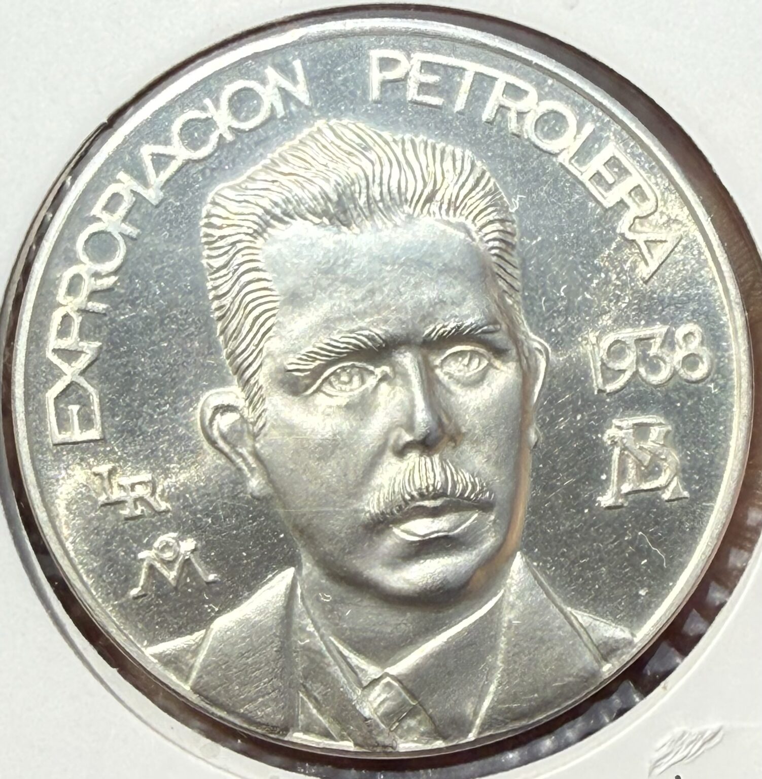 Lázaro Cárdenas Expropiación Petrolera 1938 Plata .925 PEMEX 1978 ...